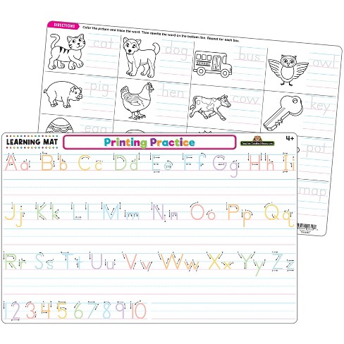Teacher Created Resources Printing Practice Learning Mat : Target