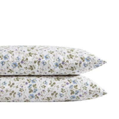 Standard 300 Thread Count Printed Pattern Pillowcase Lorelei Blue ...
