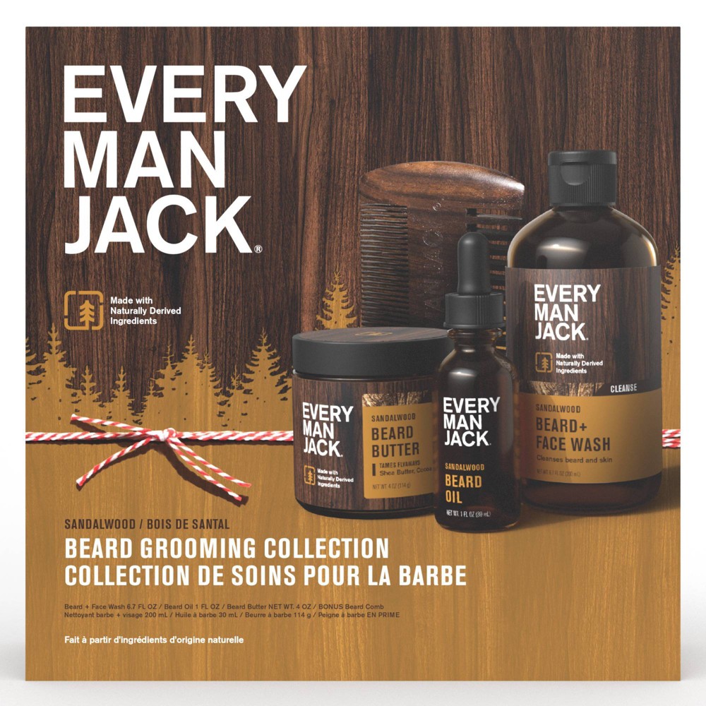 UPC 878639012813 - Every Man Jack Mens Sandalwood Beard Kit Holiday ...