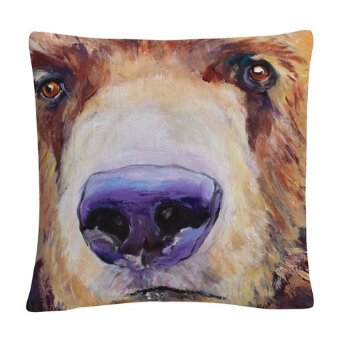 Pat Saunders-white 'the Sniffer' 16 X 16 Decorative Throw Pillow : Target