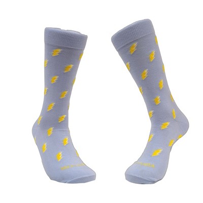 Lightning Bolt Patterned Socks (men's Sizes Adult Large) From The Sock ...