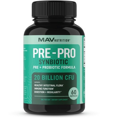 Prebiotic + Probiotic Capsules, Mav Nutrition, 60 Ct : Target