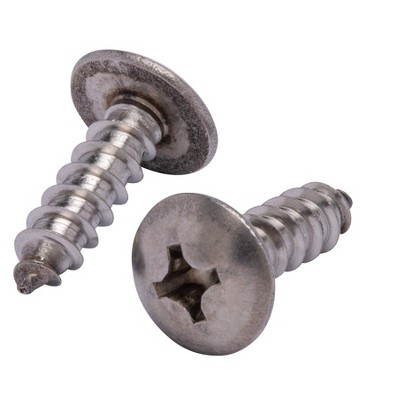 Bolt Dropper 12 X 3/4" Stainless Truss Head Phillips Wood Screw - 50 ...