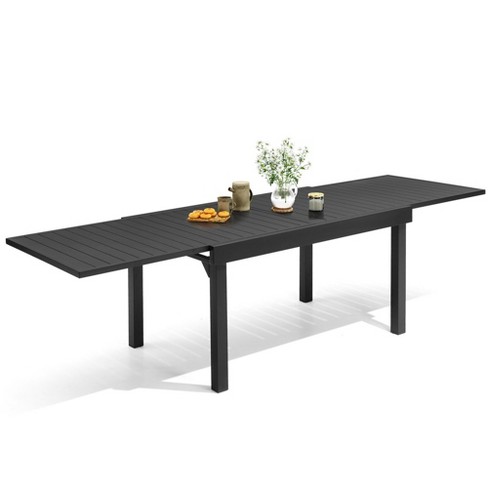 Crestlive Products Modern Aluminum Outdoor Dining Table Expandable ...