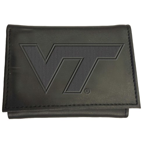 Evergreen Ncaa Virginia Tech Hokies Black Leather Trifold Wallet ...