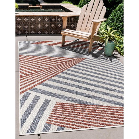 Jill Zarin Outdoor Washington Lines Woven Area Rug : Target