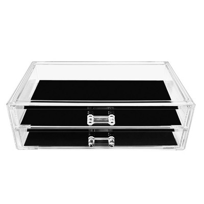 Sorbus 4 Clear Large Stackable Acrylic Drawers - For Organizing Make Up ...
