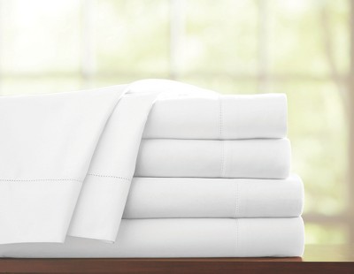 Pointehaven 400 Thread Count Deep Pocket Long Staple Cotton White 4 Pc ...