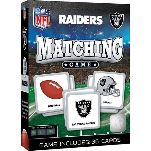 Masterpieces Officially Licensed Nfl Las Vegas Raiders Matching Game ...