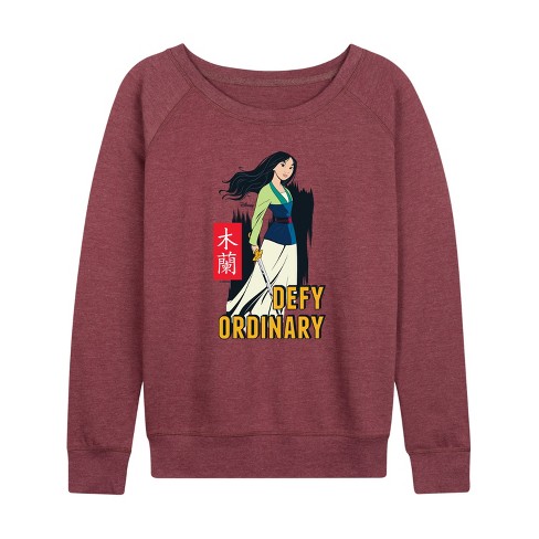 Women's Disney Defy Ordinary Lightweight French Terry Slouchy - Heather ...