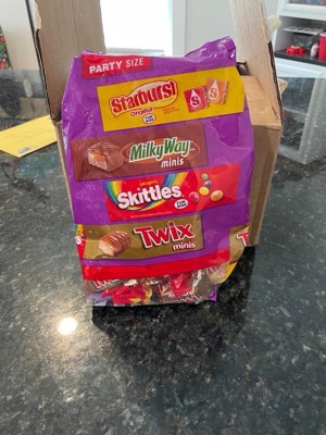 Twix, Skittles, Starburst, & Milky Way Variety Candy Assortment, Party ...