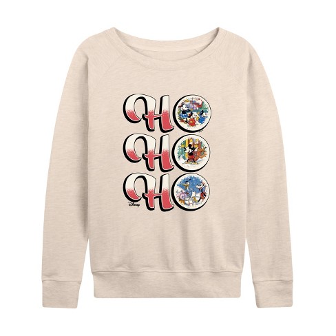 Women's Disney Ho Ho Ho Lightweight French Terry Slouchy - Birch ...