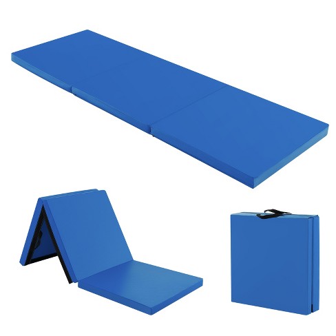 Costway Tri-fold Folding Exercise Mat 6 Ft X 2 Ft Portable Gymnastics ...