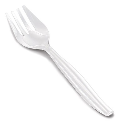 Smarty Had A Party Clear Plastic Disposable Forks (1000 Forks) : Target