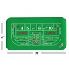 Gse 70" X 35" Casino Craps Tabletop Layout Mat With Carrying Bag : Target