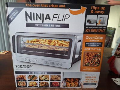 Ninja Flip Toaster Oven & Air Fryer, 8-in-1 Functionality, Flip Up & Away Capability For Storage ...
