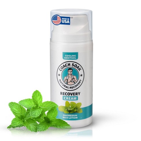 Coach Soak Muscle Recovery Menthol Cream - 3.4oz : Target