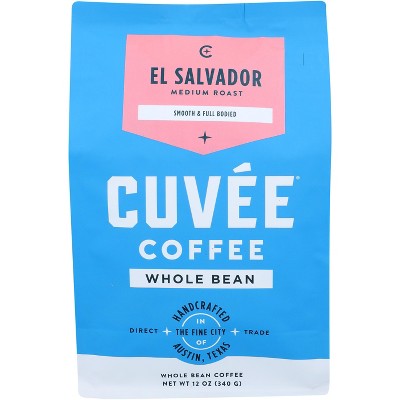 Cuvee Coffee Whole Bean El Salvador - Case Of 6 - 12 Oz : Target