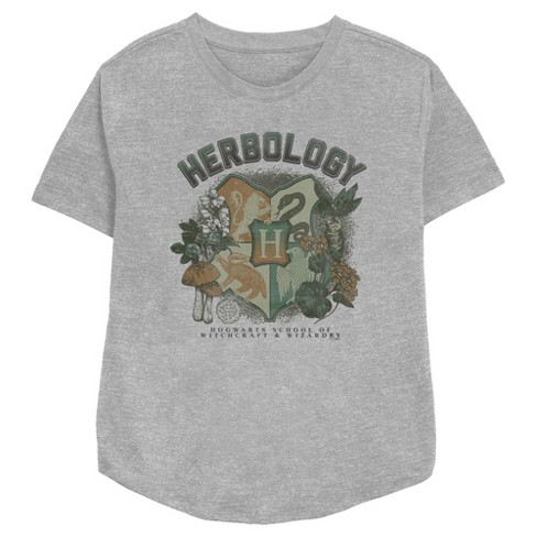 Women's Harry Potter Herbology Logo T-shirt - Athletic Heather - X ...