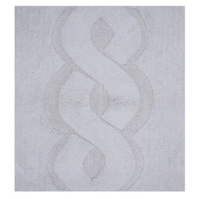 Beautiful Sculptured Chain Design Bath Rug With Anti Skid Latex Back ...