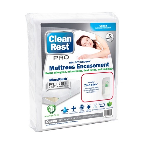 Cleanrest Pro Zippered Mattress Encasement, Queen : Target