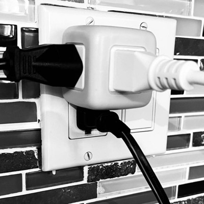 Philips 3-outlet Grounded Cube Tap With Surge Protection - Gray : Target