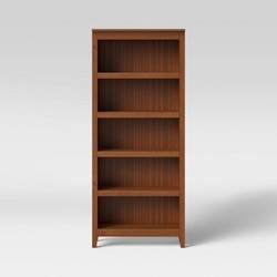 72" Carson 5 Shelf Bookcase With Doors White - Threshold™ : Target
