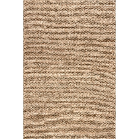 Nuloom Penelope Braided Wool Indoor Area Rug, 4' X 6', Tan : Target
