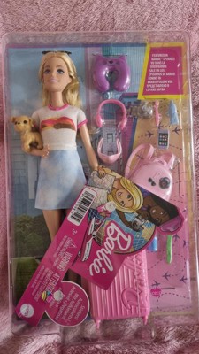 Barbie Doll And Accessories Travel Set With Puppy : Target