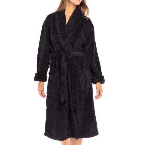 Adr Women's Plush Robe, Women's Plush Bathrobe, Fuzzy Pink Purple Comfy ...