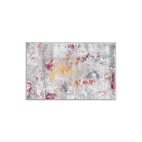 World Rug Gallery Modern Abstract Reflections Area Rug - Multi 2'x3 ...