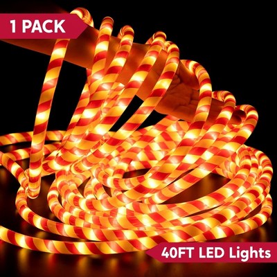 Northlight 18' Red And White Striped Candy Cane Outdoor Christmas Rope ...