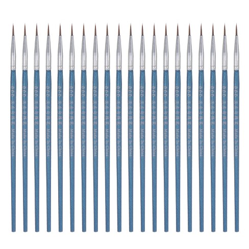 Unique Bargains Detail Nylon Painting Brush 50 Pcs Blue 14mm : Target