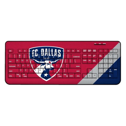 Keyscaper Fc Dallas Diagonal Stripe Wireless Usb Keyboard : Target
