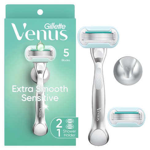 Venus Deluxe Smooth Sensitive Women's Razor + 2 Razor Blade Refills ...