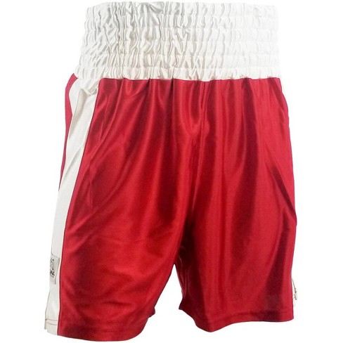 Rival Boxing Traditional Cut Dazzle Boxing Trunks - L - Red/white : Target