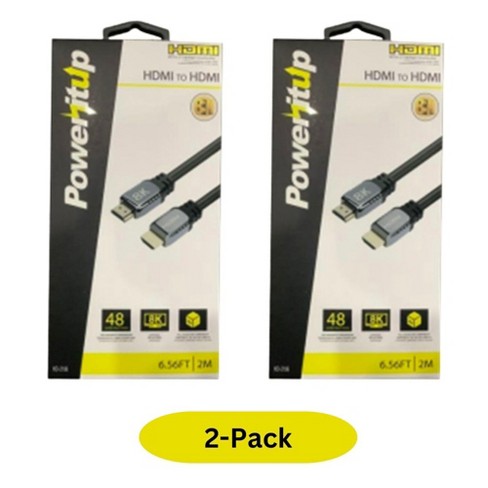Power It Up 6.5 Ft. Usb-c To Hdmi 8k High Speed Cable - Package Of 2 ...