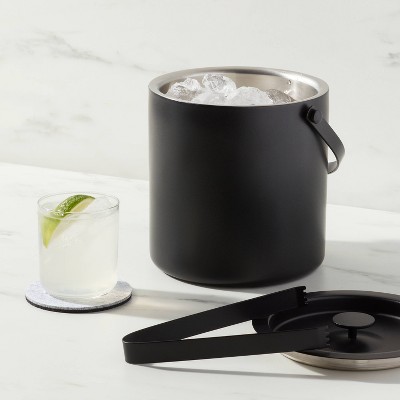 94oz Metal Ice Bucket Black - Threshold™ : Target