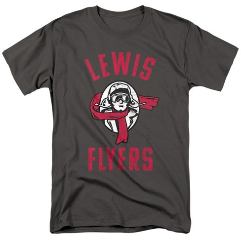 Lewis University Official Flyers Logo Adult T-shirt, Charcoal, Small ...