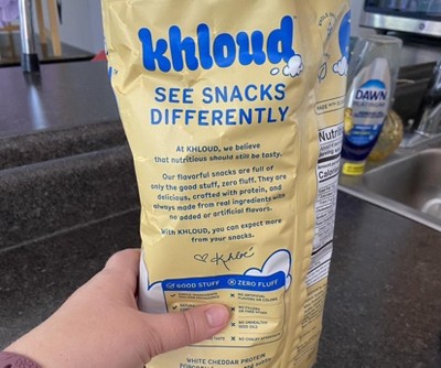 Khloud White Cheddar Protein Popcorn - 4oz : Target