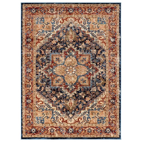 Luxe Weavers Howell Collection Oriental Area Rug, Blue 5x7 : Target