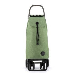 Rolser I-Max Tweed 4 Wheel 2 Swivelling Foldable Shopping Cart Green ...