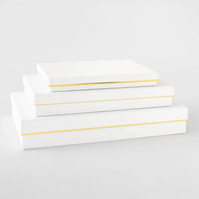 Gift Box White/gold - Sugar Paper™ + Target : Target