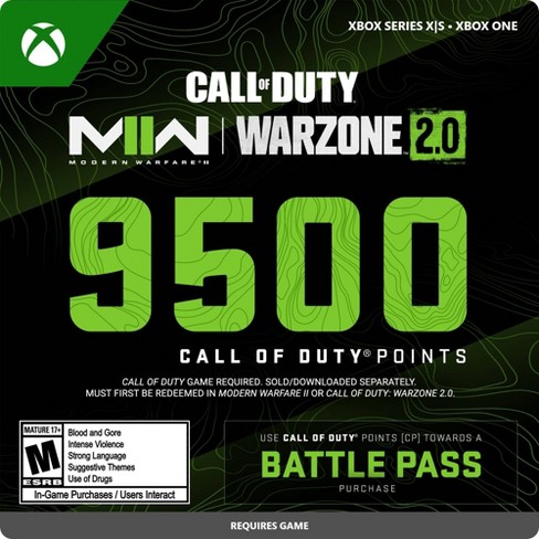 Call Of Duty Points - 9,500 Virtual Game Currency - Xbox (digital) : Target