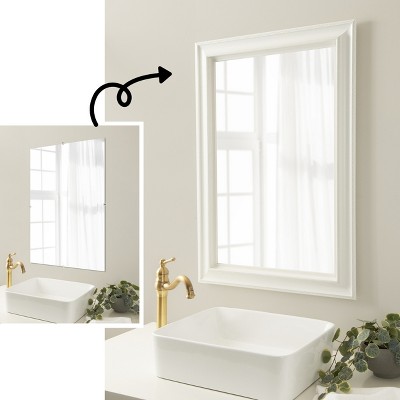 Amanti Art Mirror Makeover Bathroom Mirror Frame Border Kit To Add A ...
