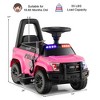 Costway 2-in-1 6v Kids Ride On Car Toddler Push Car With Megaphone ...