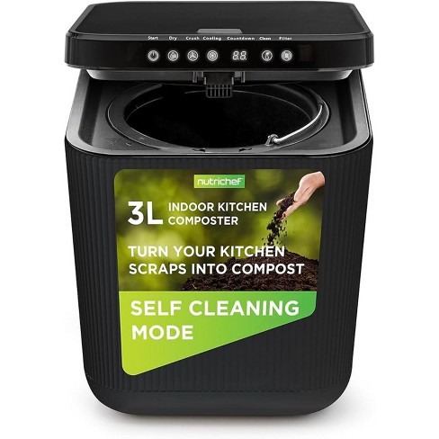 Nutrichef 3l Automatic Food Cycler Compost Bin - Countertop Garbage Bin ...