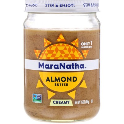 Maranatha Almond Butter, Creamy, 16 Oz (454 G) : Target