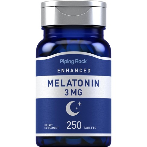 Piping Rock Melatonin 3mg | 250 Tablets : Target