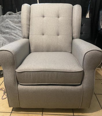 Baby Relax Eden Nursery Tufted Wingback Gliding Chair : Target